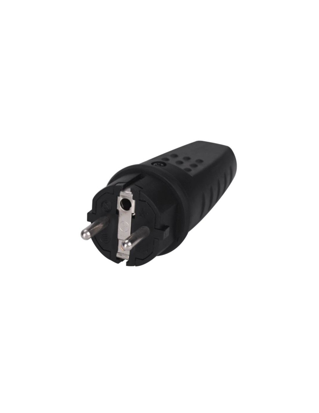 GSC 102015000 | 4.8mm rubber waterproof bipolar plug Black