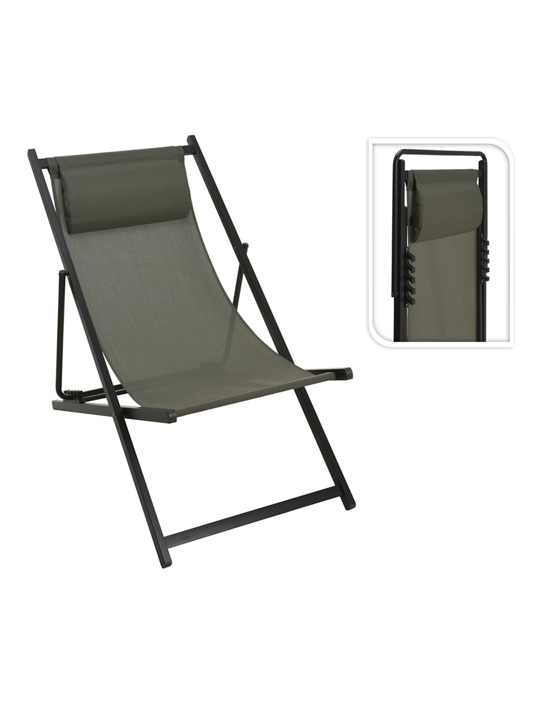 Chaise pliante verte non tissée