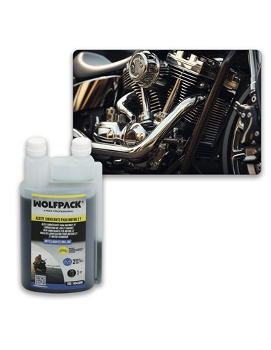Lubricating oil with nozzles for 2-stroke engines (1l)