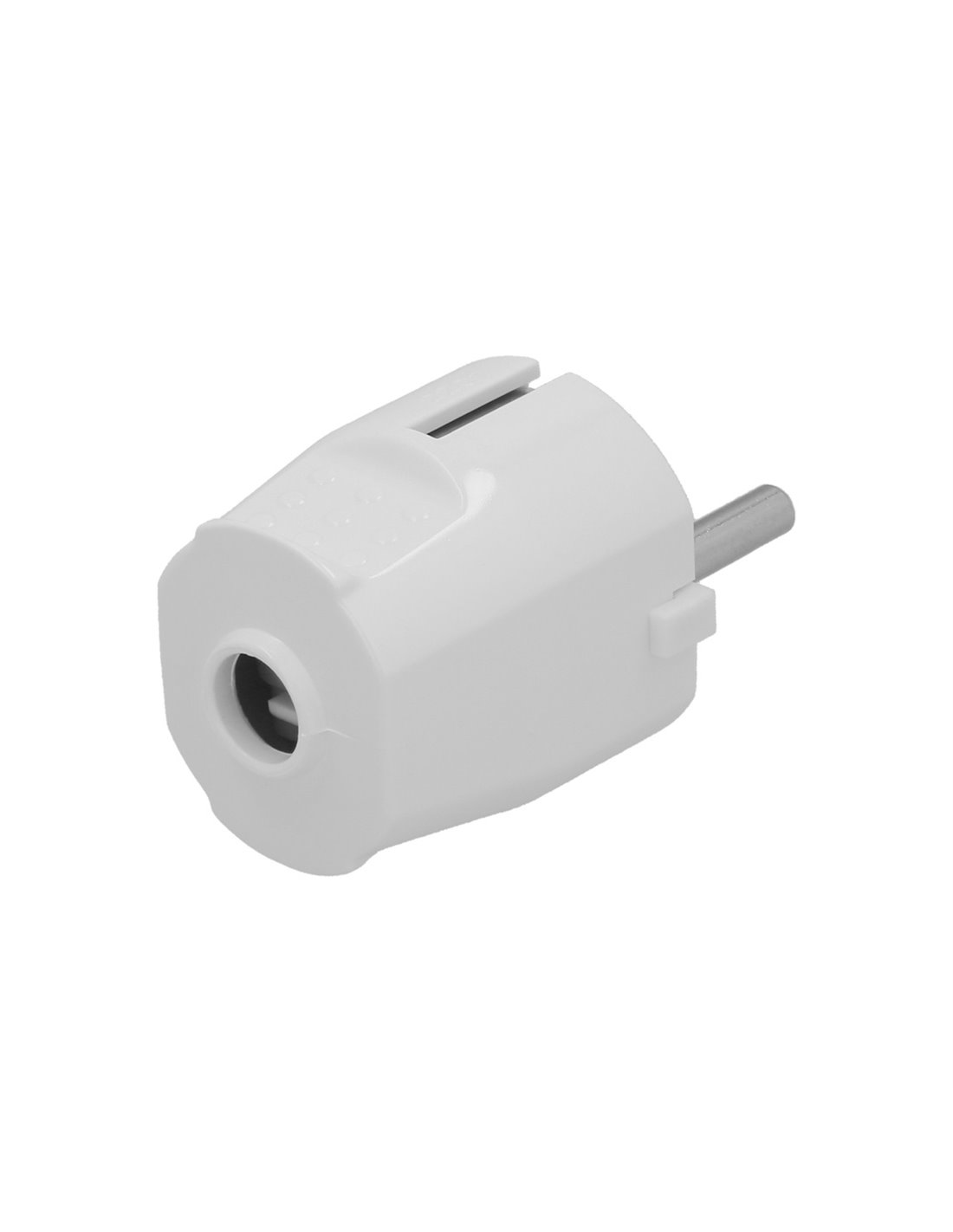 2-pole Schuko plug with ground (16A) white