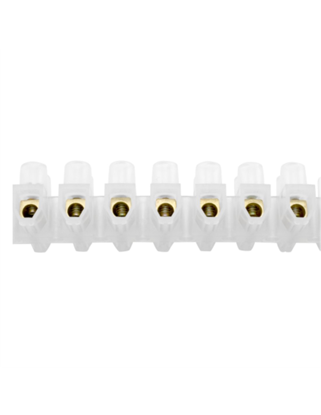 4mm Polyamide White Screw Terminal Block, Pack of 10