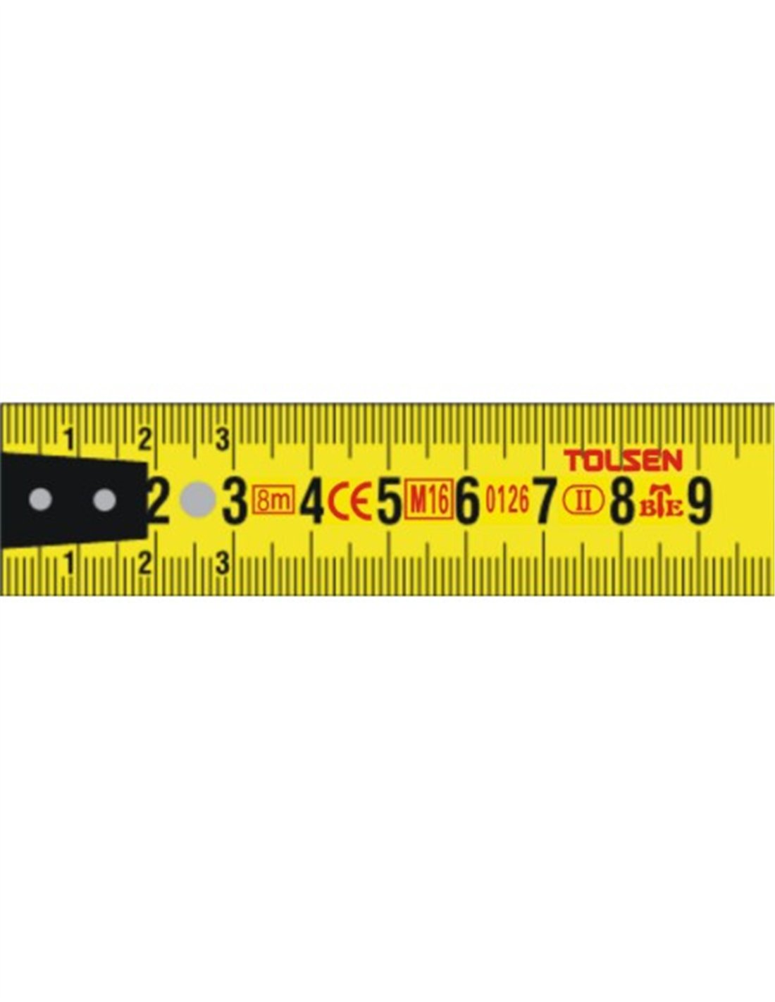 Self-locking tape measure 8mx25mm, TOLSEN.