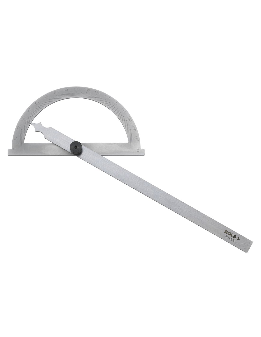 SOLA 120 x 150 mm angle protractor, precise measurements and easy handling.